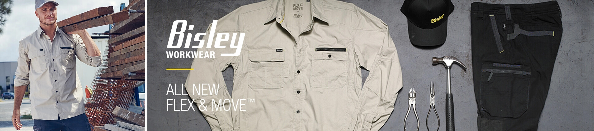 Bisley Workwear Shirts, Pants, Shorts, Overalls, Hi Vis, Jackets