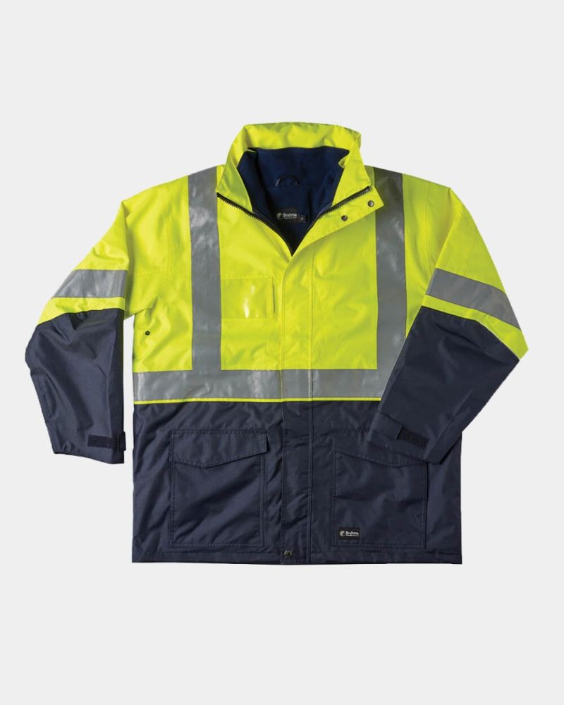 Brahma Hi Vis Reflective Tempest 4 in 1 Waterproof Jacket