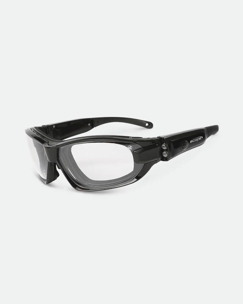 Scope Genisys + LED Safety Glasses - Clear Lens